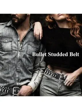 Accessories | Studded Belts Women Stud Punk Rock Woman Girls Black ...